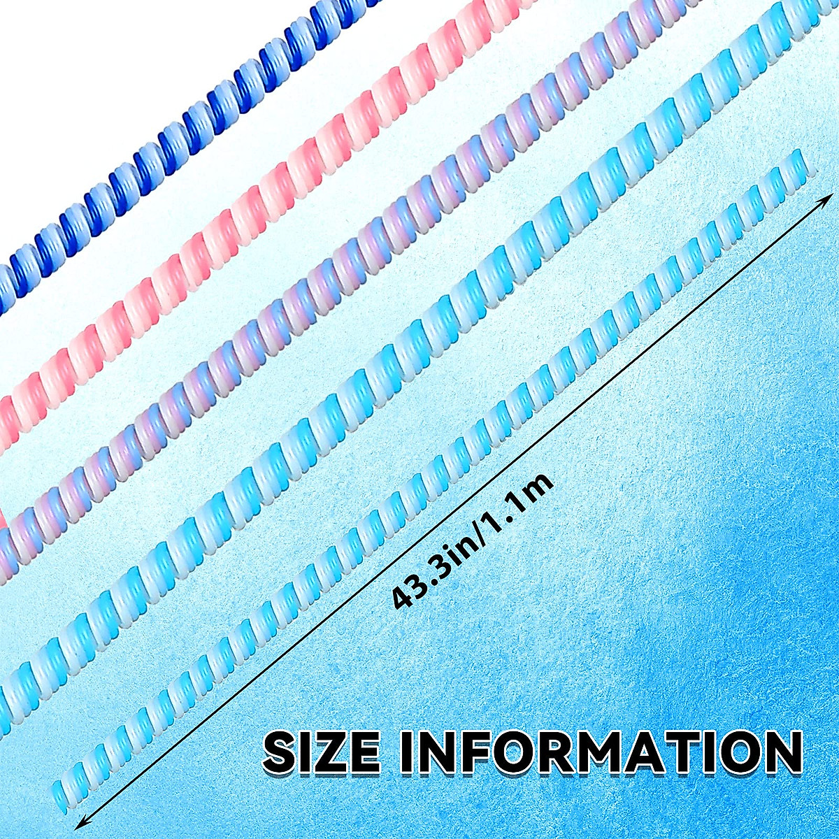 Frienda 10 Pcs Spiral Cable Protector, Chargers Cord Protector Data Cable Protective Sleeve Headphone Saver Charger Protective Data Lines Cover for Phone USB Prevent Pets from Biting(Classic Colors)