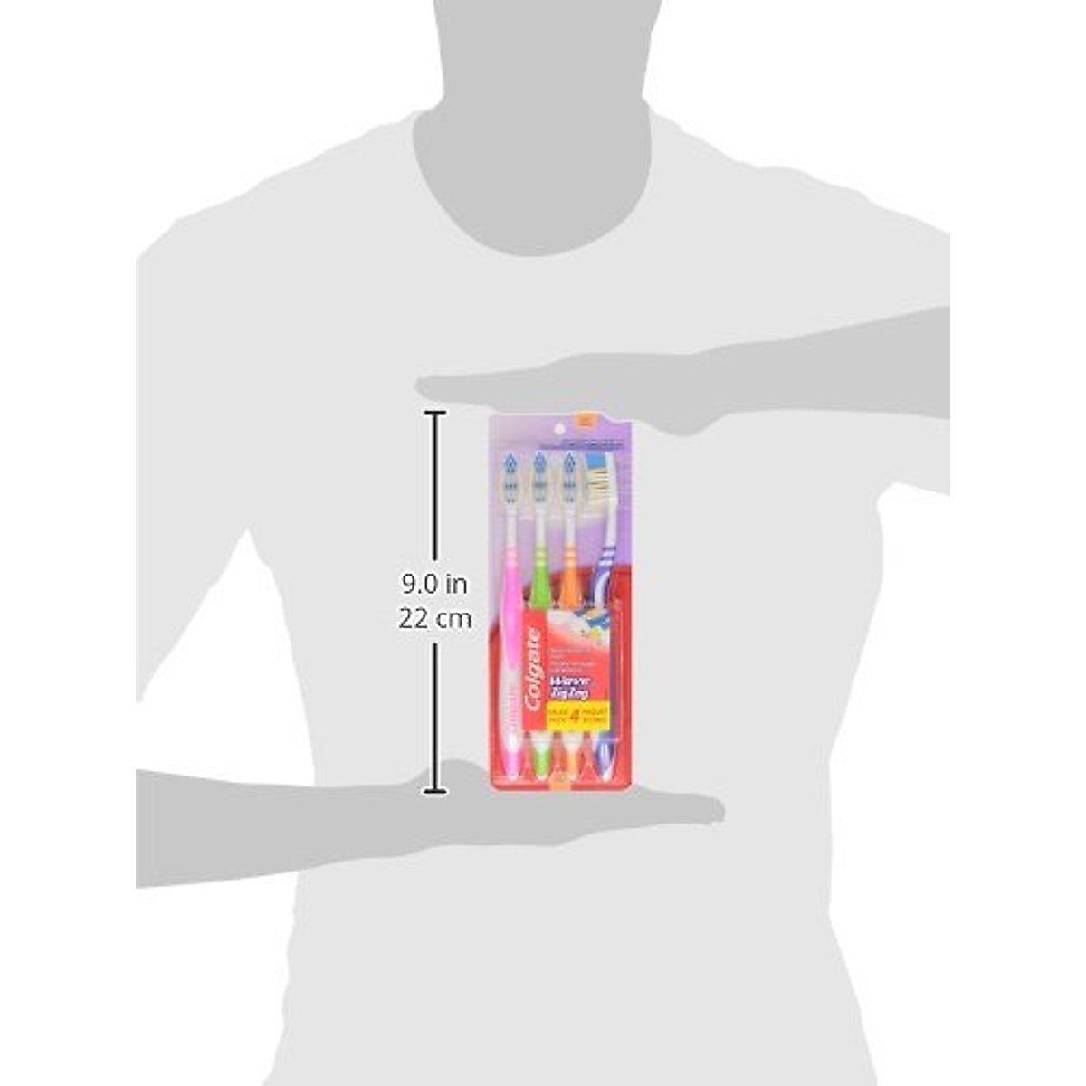 Colgate Wave Zig Zag Toothbrush, Soft, 4 Count (Pack of 6)