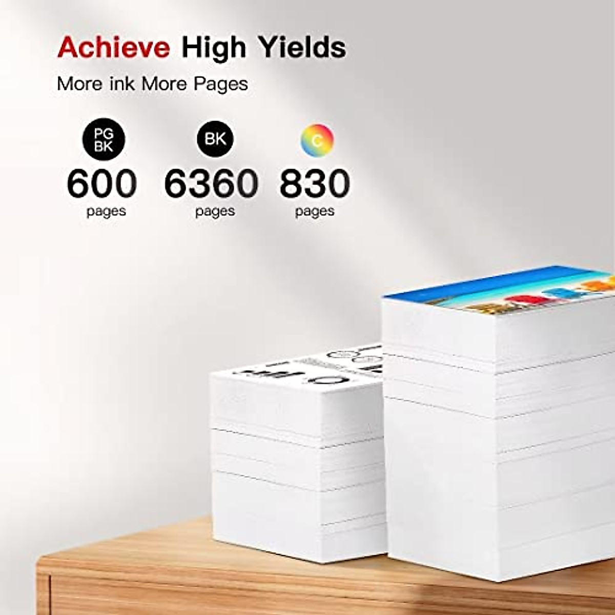 280XXL 281XXL Ink Replacement for Canon 280 281 Ink Cartridges Work for TR8520 Ink Cartridges TR8620 TR8620A TR7520 TS8220 TS6120 Printer, 5 Pack