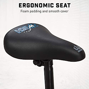 Mongoose Switch Kids BMX Bike, Boys and Girls Bicycle Ages 5-8 Years, 18 Inch Wheels, Bike with Training Wheels, Low Stand Over Frame, Foot and Hand Brakes,Black