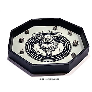 Minotaur's Maze Limited Edition Octagon D&D Dice Tray - 11.5 Inches - for Tabletop Roleplaying, Dice, and Board Games, Dungeons & Dragons