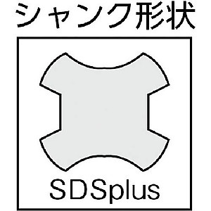 Bosch SDS Plus Bit S4 S4 060160 0.24 inch (6.0 mm) φ x 6.3 inches (160 mm)