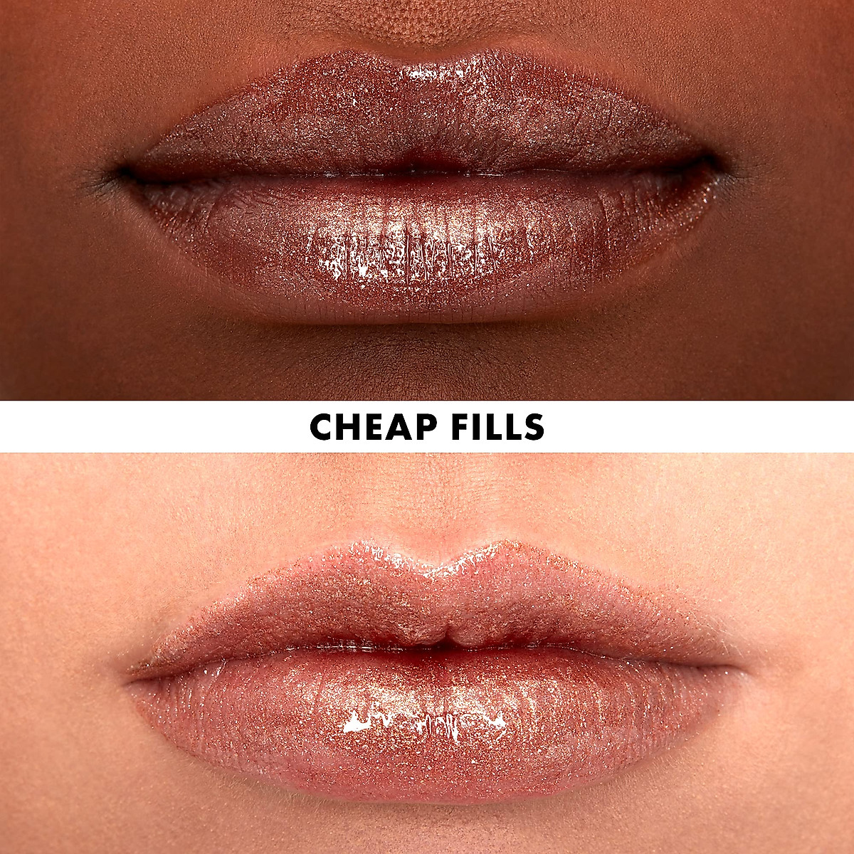 NYX PROFESSIONAL MAKEUP Filler Instinct Plumping Lip Polish, Lip Plumper Gloss - Cheap Fills (Bronze Gold)