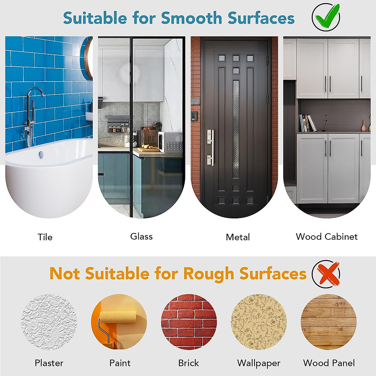 Shang Chiang Suction Hooks 2 Packs, Clear Powerful Push and Lock Vacuum Suction Cup, Multi-Purpose Suction Shower Hooks for Front Door Window Glass Kitchen Towel Loofah Utensils