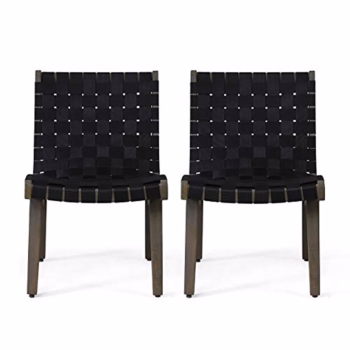 Christopher Knight Home Charlotter Outdoor Lounge Chair, Black + Gray