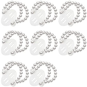 8 Pieces Elastic Pearl Wrist Corsage Bands Wristlets Stretch Pearl Wedding Wristband Faux Pearl Bead Corsage Accessories Bracelets for Wedding Party Prom Bride Bridesmaid Handmade Corsage