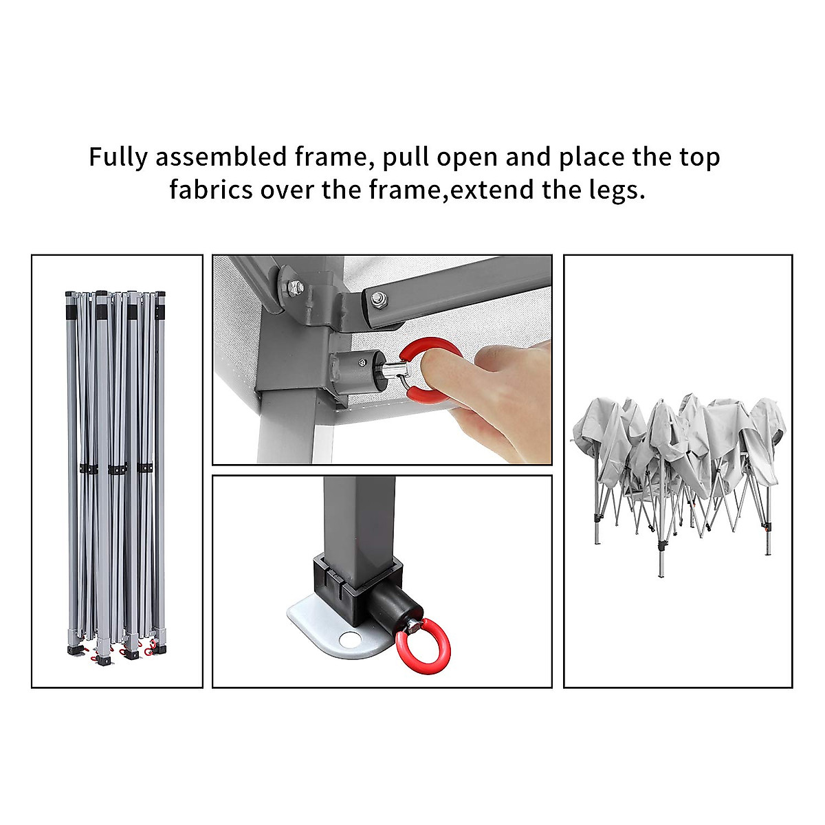 10x20 Pop up Canopy Tent Outdoor Party Wedding Gazebos with Sidewalls White