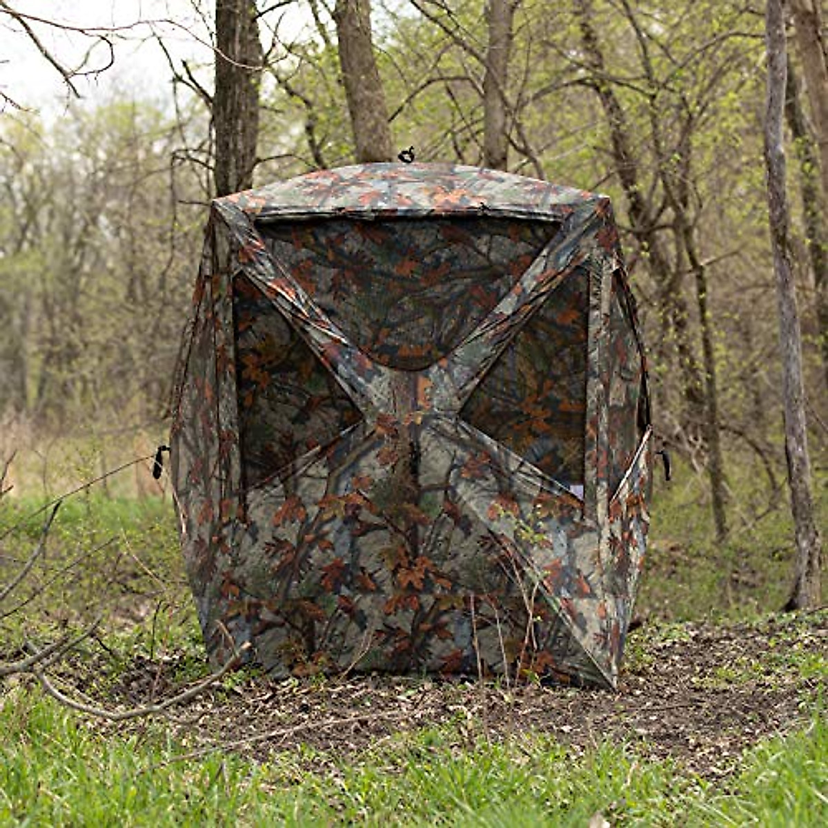 Barronett Blinds PR300BT Prowler 300 Tall Pop-Up Portable Hunting Blind, Woodland Camo, Multi