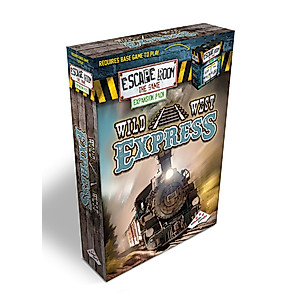 Identity Games [www.identity games.com] Escape Room The Game Expansion Pack – Wild West Express | Solve The Mystery Board Game for Adults and Teens (English Version)