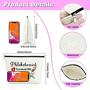 Mxrymvu Phlebotomist Gifts for Women Makeup Bag Phlebotomy Technician Gifts Phlebotomy Graduation Gift Makeup Bag Nurses Practitioner Bag Appreciation Gift for Phlebotomist Travel Makeup Pouch