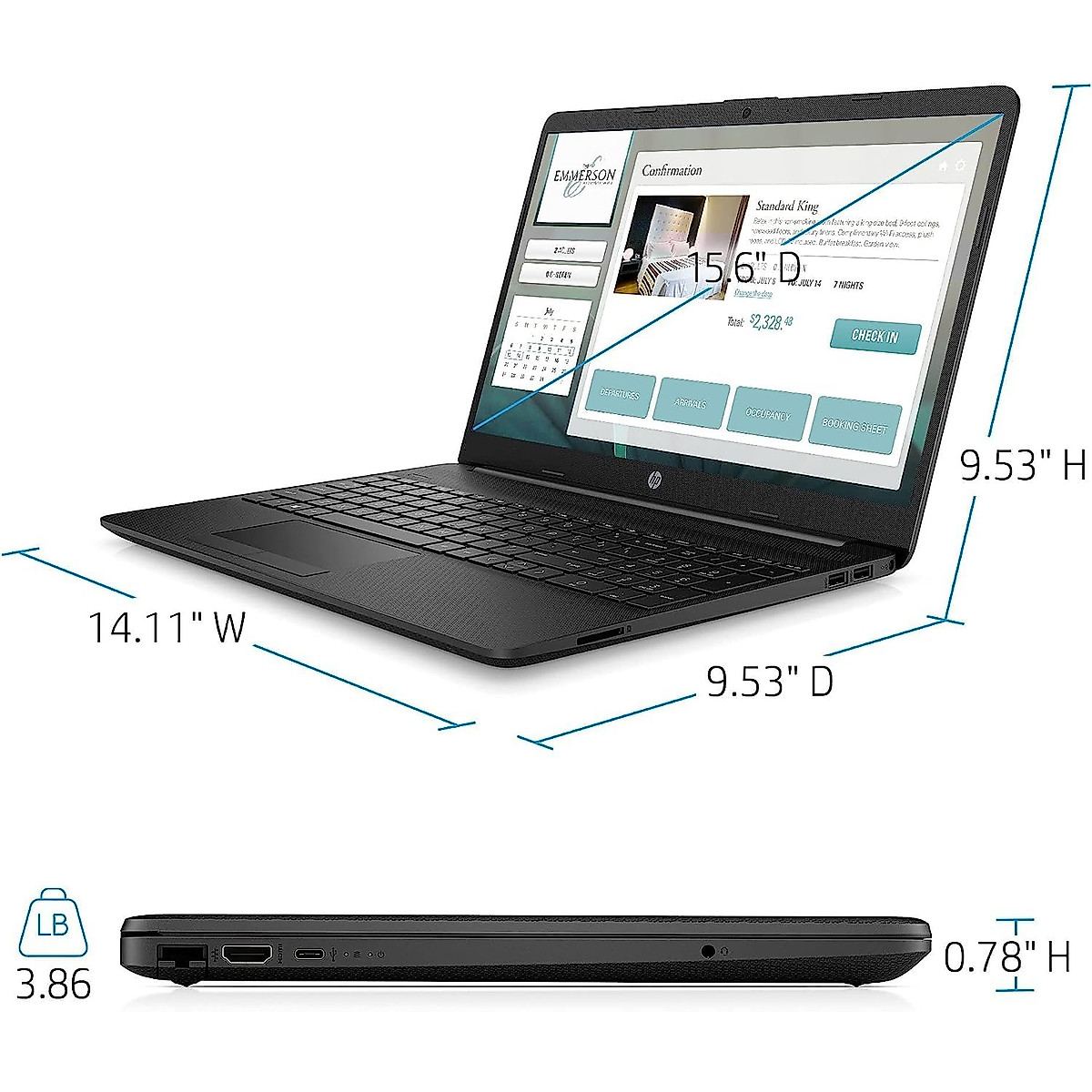 HP Newest Flagship 15.6 HD Pavilion Laptop for Business and Student, Intel Quad-Core Pentium N5030, 16GB RAM, 512GB SSD, Webcam, Online Conferencing, Fast Charge, WiFi, Win 11, w/GM Accessory, Black