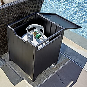 Endless Summer ZAZ1801M Propane Tank Cover | Stylish Cover for Propane Tanks | Propane Tank Hideaway Construction | Fits a 20 Pound Propane Tank | Dimensions - 15.8 x 15.8 x 20.3 Inches