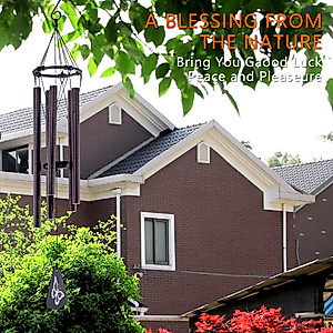 LHUKSGF Memorial Wind Chimes, Outdoor Sympathy Gift Windchimes 32 inch with 5 Rustproof Aluminum Tubes, Bereavement/Sympathy/ Memorial Gifts for Remembrance…