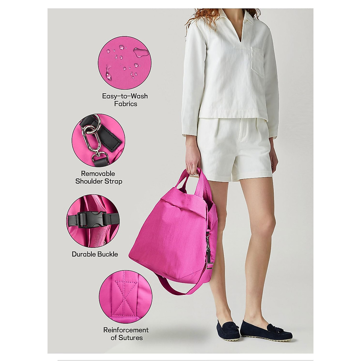 MEYFANCY Women Tote Bag Large Shoulder Bag Top Handle Handbag with Adjustable Strap for Gym, Work, Travel