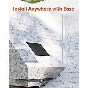 Dzees 5W Solar Panel for Wireless Outdoor Security Camera, Compatible with Rechargeable Battery Powered Camera, Continuous Solar Power for Camera, Waterproof, Reliable and Non-Stop Green Charging