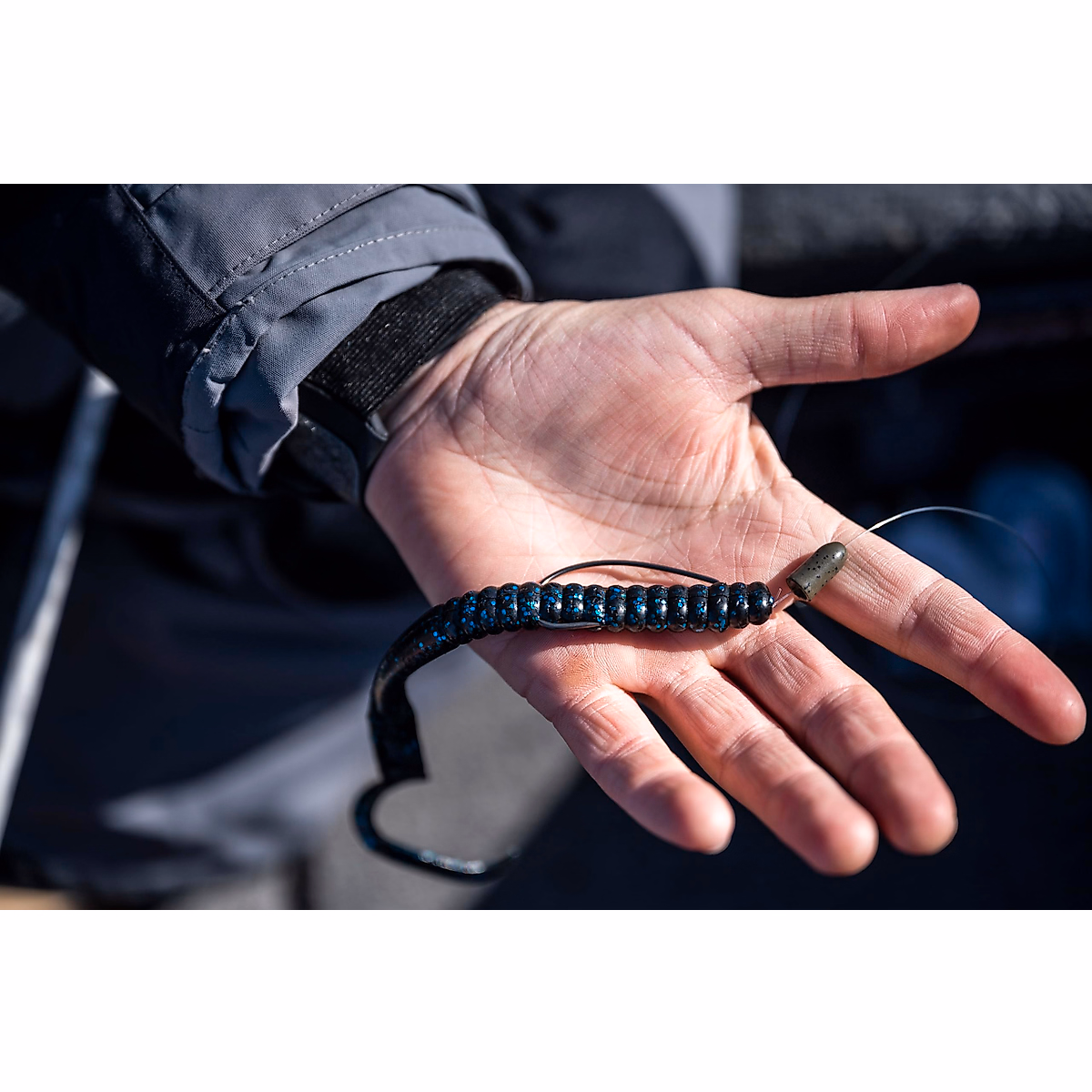 Berkley PowerBait® Power Worm Fishing Bait, Cherryseed, 7in | 18cm, Irresistible Flavor, Classic Curly Tail Worm Profile, Ideal for Spring, Summer and Fall Fishing