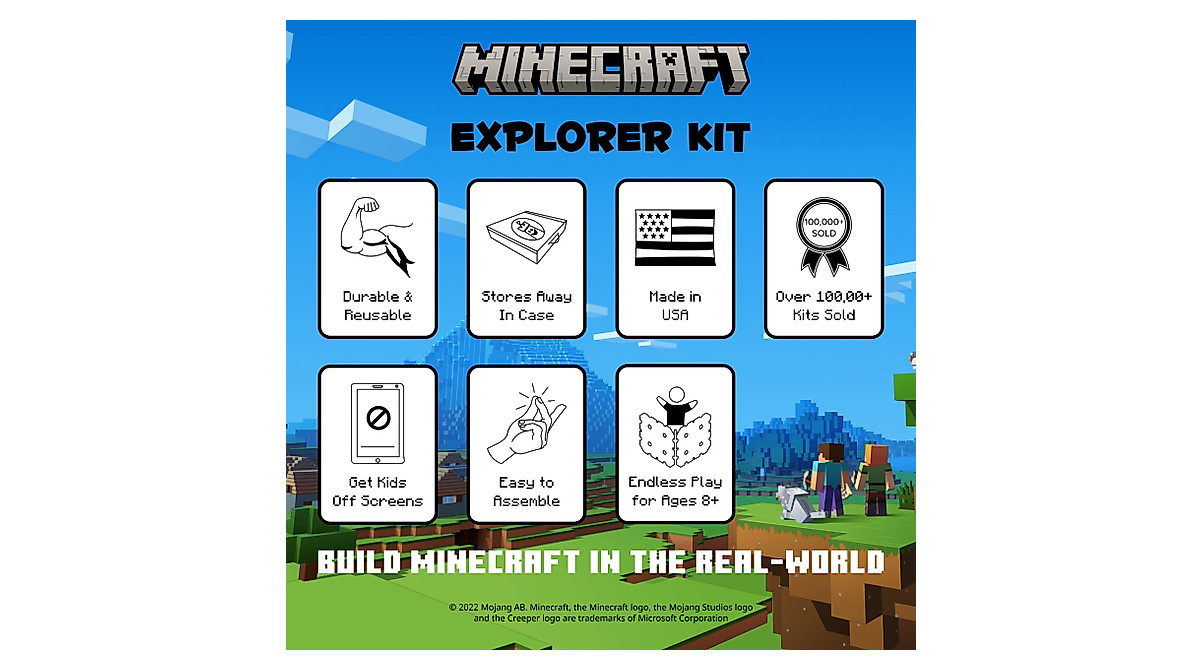 Minecraft Explorer Kit - Endless Real-World Fun for Ages 8+