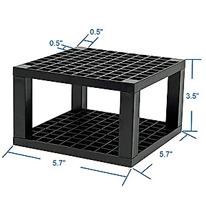 Arte Vita 96 Hole Plastic Pencil & Brush Holder Multi Bin Organizer - Desk Stand Holding Rack for Markers, Paint Brushes, Colored Pencils, Pens