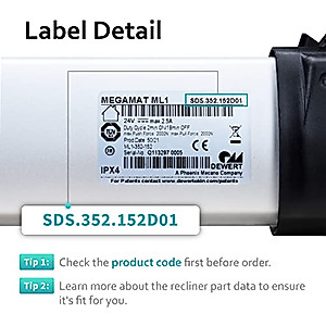 Okin Life Chair Actuator Replacement Recliner Motor Model SDS.352.152D01 Kits