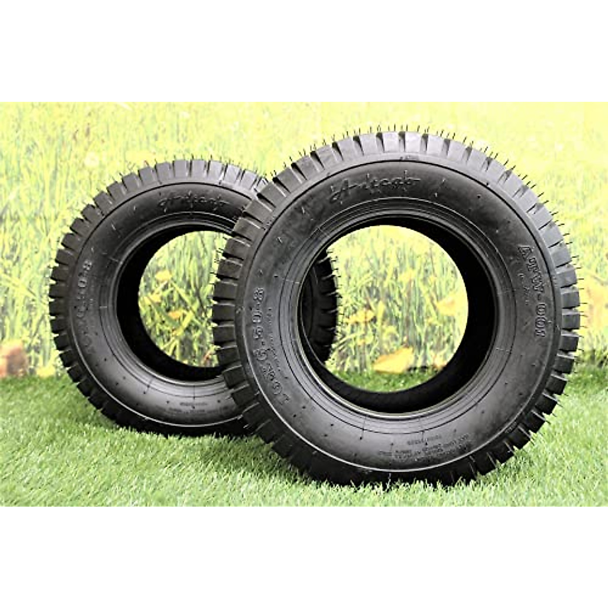 Set of 2 - 16X6.50-8 4 Ply Turf Tires for Lawn & Garden Mower 16x6.5-8