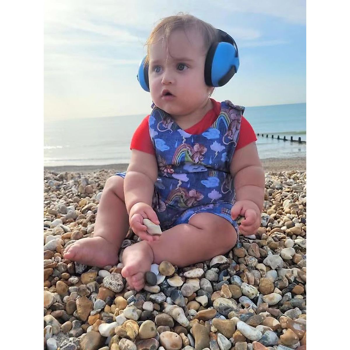 PandaEar Baby Ear Protection Noise Cancelling HeadPhones Ages 0-3 Years | Infant Hearing Protection Earmuffs -Blue