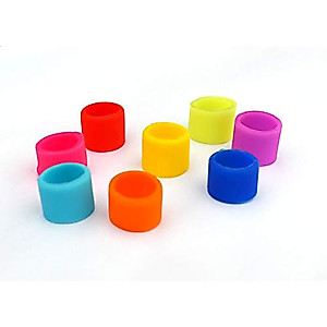 Toothbrush Marker by CUPmarker - Set of 6 Reusable & Adjustable Toothbrush Labels for Standard Toothbrushes