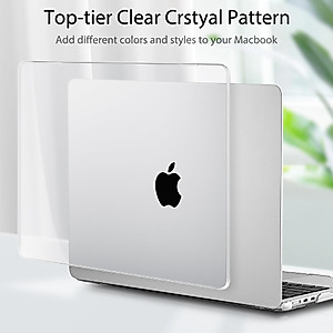 Mektron Case for MacBook Air 15 INCH 2024 M3 A3114 /2023 M2 A2941 Case with 15.3" Liquid Retina Display & Touch ID Cover, Plastic Hard Shell with Screen Protector, Crystal Clear
