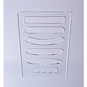 Charcuterie Board Handle Template,Acrylic Router Template,6 in 1 Grab Handle Router Template,Woodworking Router Template (11.75x7.75)