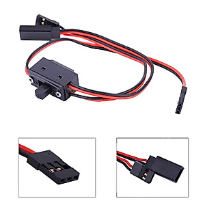 3Pack ShareGoo JR Style 3 Way Power On Off Switches RC Switch Receiver for RC Car Truck Airplane Helicopter,11.8"