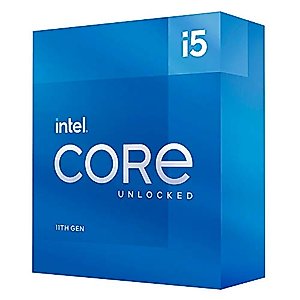 Intel® Core™ i5-11600K Desktop Processor 6 Cores up to 4.9 GHz Unlocked LGA1200 (Intel® 500 Series & Select 400 Series Chipset) 125W