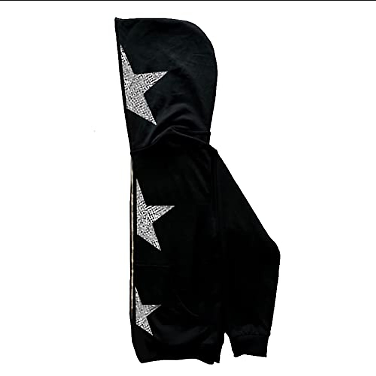 Juakoso Women Y2k Star Print Hoodies Zip Up Oversized Sweatshirts Graphic Hooded Pullover Aesthetic Halloween Jacket Tops