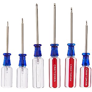 CRAFTSMAN Small Screwdiver Set, 6Piece Jewelers Set (CMHT65043)