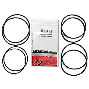 Captain O-Ring - K4 Replacement O-Ring Kit for OmniFilter K4, CBF1, CBF3, SFM2, U30, USM2, OT32, RO2000, RO2050, and More (2 Sets, 8 Orings)