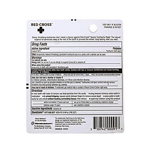 Red Cross Complete Medication Kit For Toothache - 1 Ea Pack of 2.