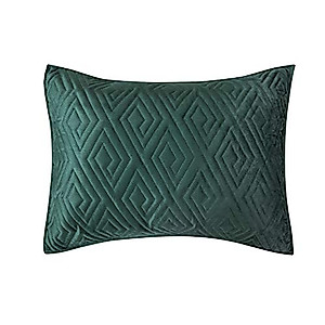 Mainstay Teal Velvet Sham King Size 20"x 35"