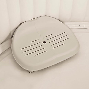 Intex 28502E PureSpa Non-Slip Removable Contoured Seat for Inflatable Hot Tub Spa Accessory with Adjustable Heights, Tan, (2 Pack)