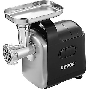 VEVOR Electric Meat Grinder, 6.6 Lb/Min, 550W Industrial Meat Mincer with 2 Blade, 3 Grinding Plates, Sausage Maker & Kubbe Kit ABS + Stainless Steel Commercial Meat Grinder, ETL Listed