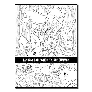 Fantasy Collection: An Adult Coloring Book with 100+ Incredible Coloring Pages of Mermaids, Fairies, Vampires, Dragons, and More!