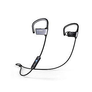 Soundcore Arc Wireless Sport Earphones by Anker, IPX5 Water Resistant, 10 Hour Battery Life, with Flexible EarHooks (Renewed)
