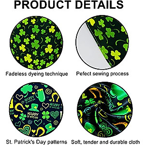 St. Patrick's Day Dog Bandanas: Holiday Puppy Bandanas Pet Party Scarf Triangle Bibs Handkerchief for Small Medium Large Breed Dogs Gift