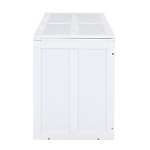 FDSPDO Queen Size Murphy Bed with Rotable Desk, White