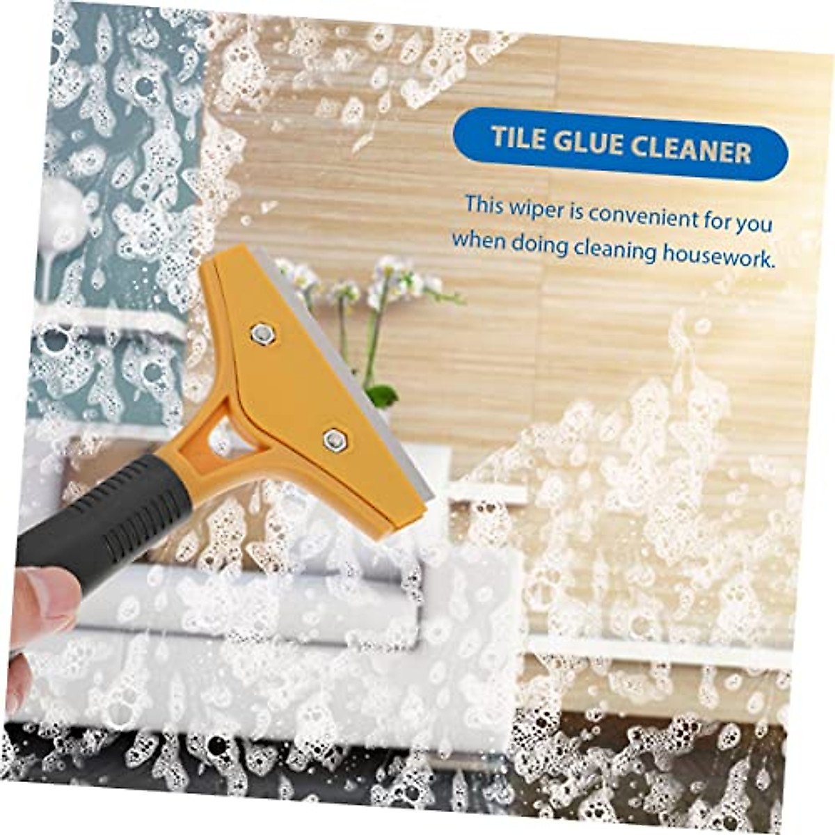 PRETYZOOM 1pc Razor Scraper Cleaning Shovel Tile Cleaning Tool Plastic Steel Ceramic Cleaning Scraper