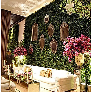 16x24" Artificial Boxwood Panels Topiary Hedge Plants Artificial Greenery Fence Panels for Greenery Walls,Garden,Privacy Screen,Backyard,Outdoor, Indoor, Garden, Fence, Backyard and Home Décor (B)