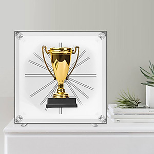 Missyou 3D Hologram Fan Cover ,Hologram Fan Protective Cover for Collectibles Assemble Clear Acrylic Box Alternative Glass Case (Suitable for 27.5" and below (H 26.7"*W 7.8*L 26.7"))