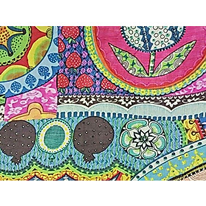 V Vedant Designs Hand Block Printed Indian Natural Cotton Jaipuri Print Sanganeri Kurti Print Fabric by 5 Yard