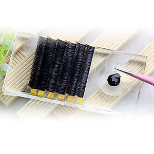 G2PLUS Glass False Lash Holder, 4'' x 2'' x 0.4''Lash Pallet for Lash Extensions, 2-in-1 Crystal False Lashes Adhesive Glue Pallet Holder for Eyelash Extensions