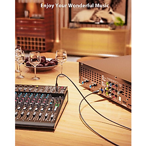 KINGTOP XLR Female to 6.35mm (1/4 inch) TRS Male Jack Lead Balanced Signal Interconnect Cable, XLR to Quarter inch Cable for Microphones, Mixer, Audio Sound Consoles, Power Amplifier (4.5ft / 1.4m)