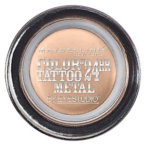 Maybelline New York Eyestudio ColorTattoo Metal 24HR Cream Gel Eyeshadow, Bad to the Bronze, 0.14 Ounce (1 Count)