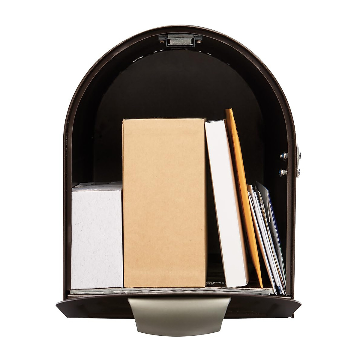 Architectural Mailboxes Northpointe Galvanized Steel Post Mount Mailbox, Compatibility Code C, NM160VAM, Venetian Bronze, Large Capacity