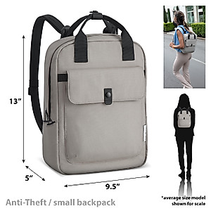 Travelon Origin-Sustainable-Anti-Theft-Small Backpack, Driftwood, One Size